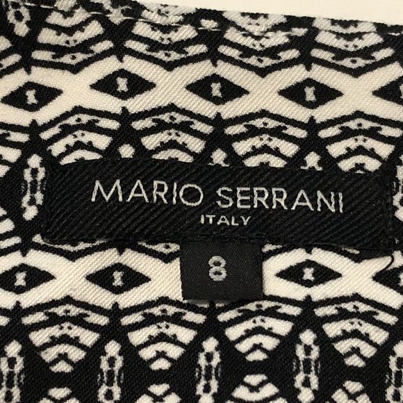 Mario Serrani | Dresses | Mario Serrani Geometric Sleeveless Mod Style ...